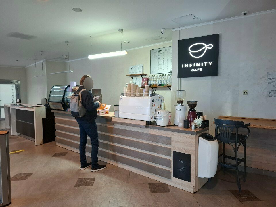 Kahve dükkanları Infinity cafe, Minsk, foto