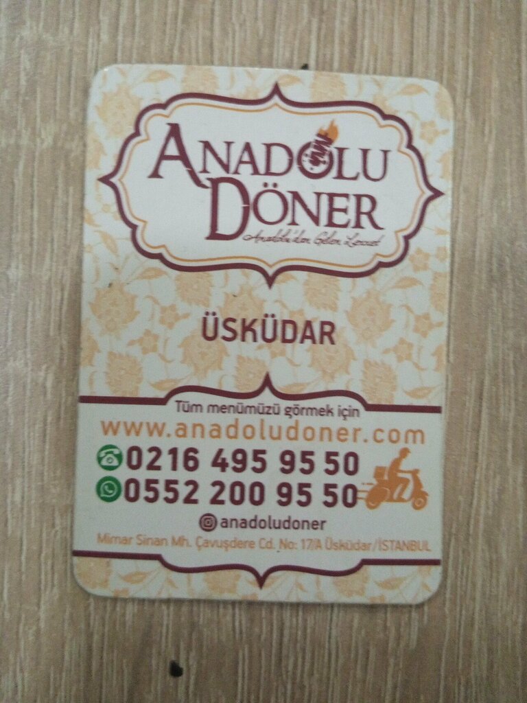 Restoran Anadolu Döner Üsküdar, İstanbul, foto