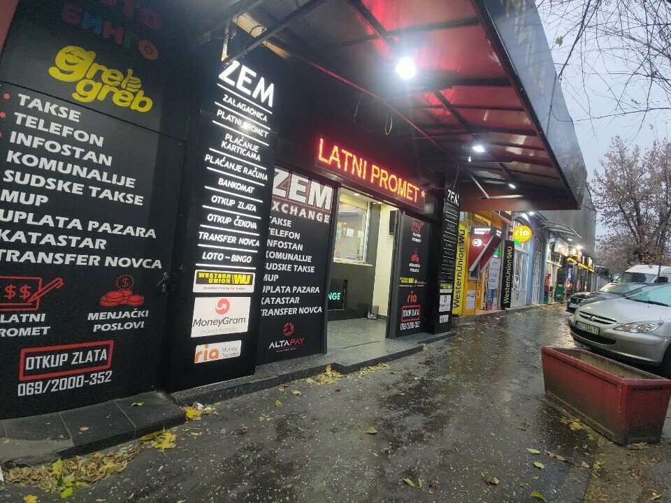Döviz büroları Menjačnica Zem, Belgrad, foto