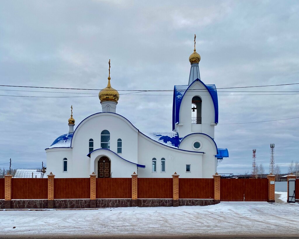 Ortodoks kiliseleri Church of the Intercession of Our Lady, Krasnoyarski krayı, foto