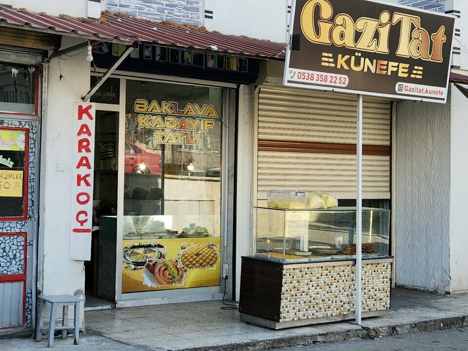 Pasta, şekerleme ve tatlı Gazi tat künefe, Gaziantep, foto