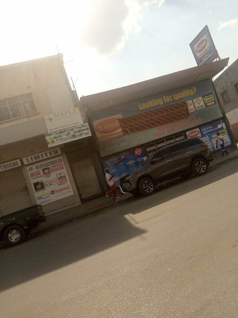 Yapı mağazası Sarodi Hardware, Lusaka, foto