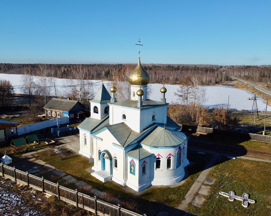 Ortodoks kiliseleri Церковь Архангела Михаила, Krasnoyarski krayı, foto
