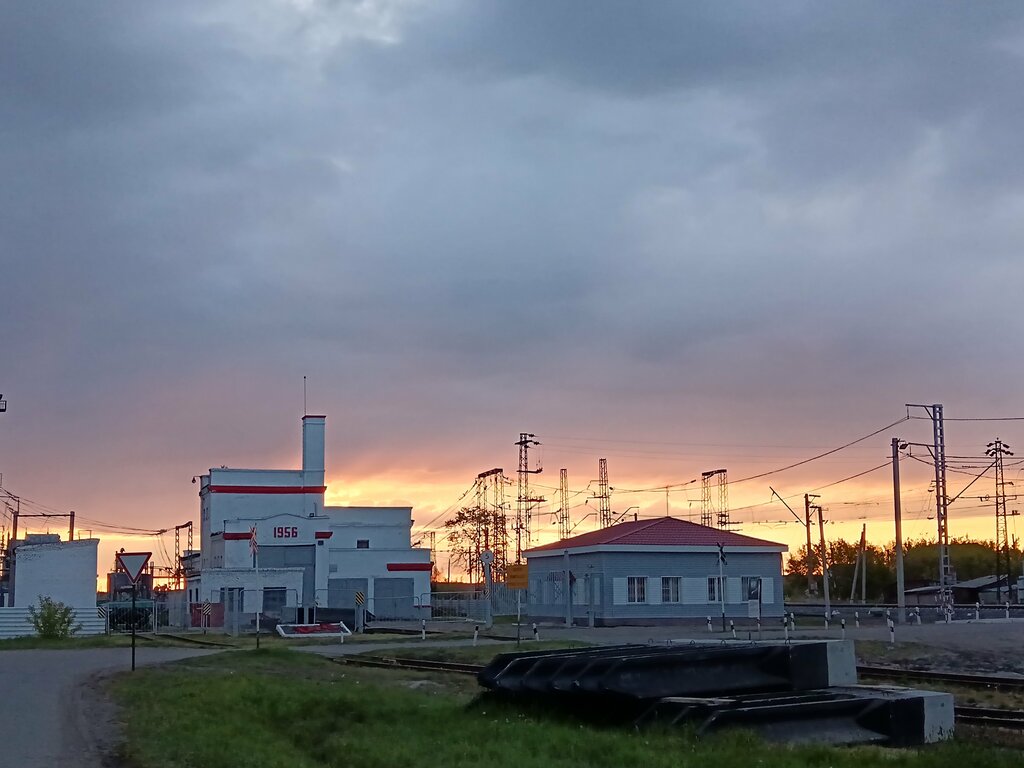 Demiryolu ulaşımı Район контактной сети станции Любинская, Эчк-112, РЖД, Omskaya oblastı, foto