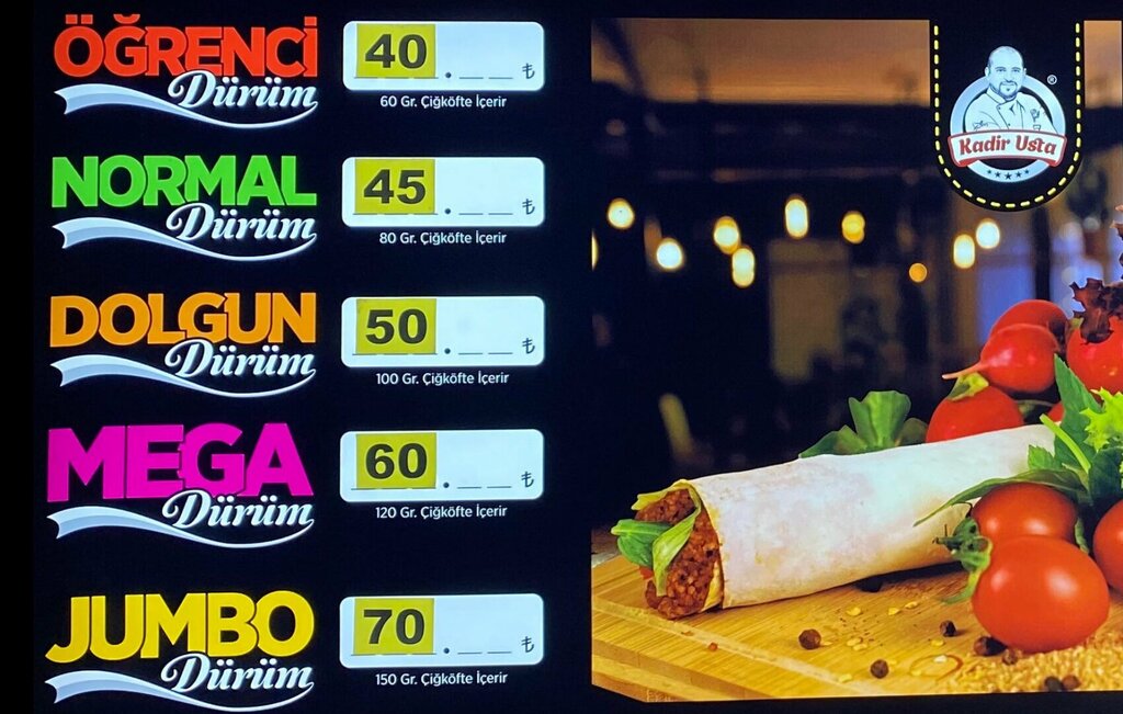 Restoran Meşhur Adıyaman Çiğ Köftecisi Kadir Usta, Denizli, foto
