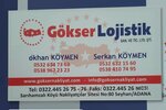 Gökser Lojistik San. Ve Tiç (Sarıhamzalı Mah., 47009. Sok., No:80, Seyhan, Adana), lojistik firmaları  Adana'dan