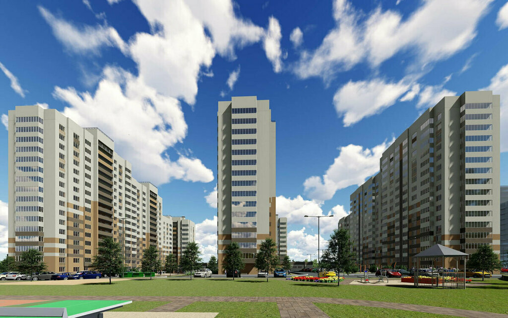 Konut blokları Дом у рощи, Novocheboksarsk, foto