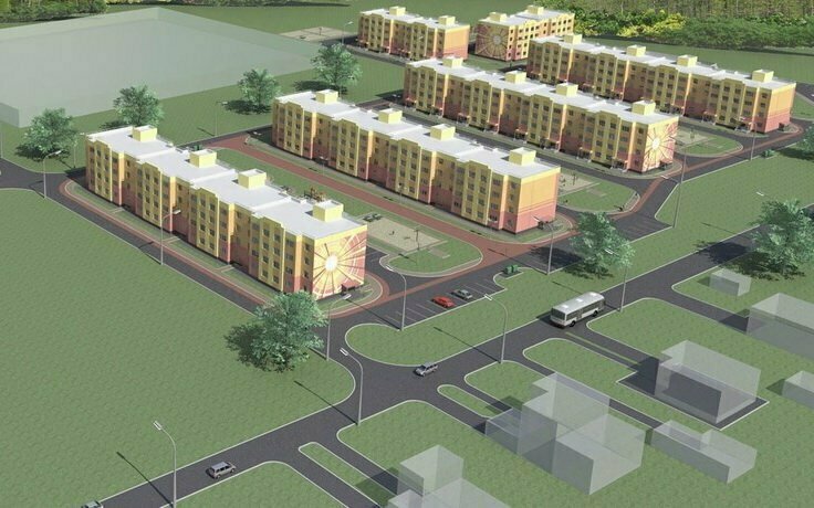 Konut blokları Заволжская Ривьера, Ulyanovsk, foto