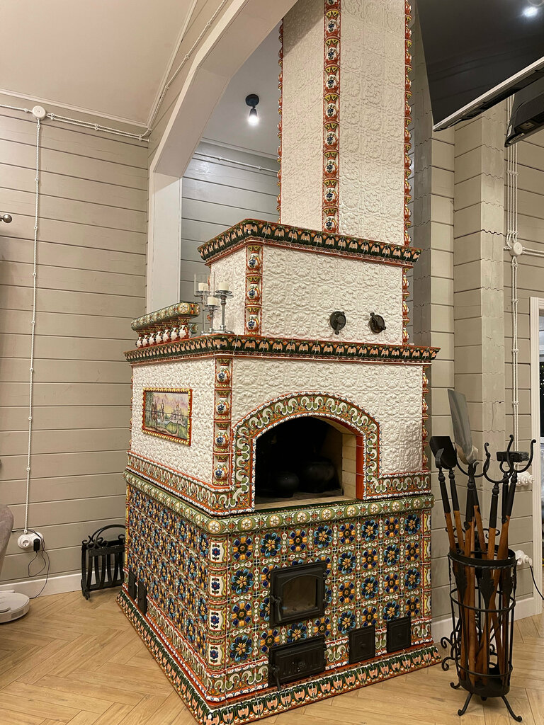 Soba, şömine KimrPech, Kimry, foto