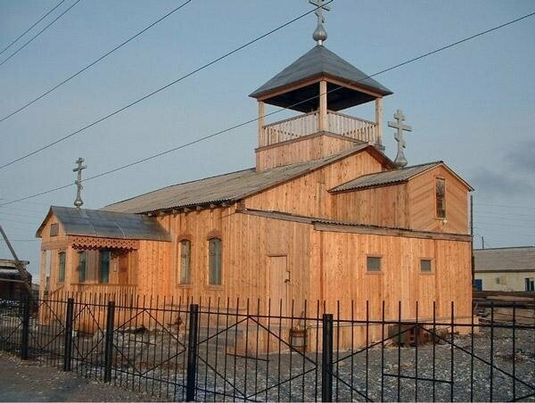 Ortodoks kiliseleri Храм святого архангела Михаила, Chukotka Özerk Bölgesi, foto