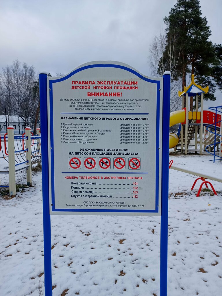 Oyun alanı Playground, Nijegorodskaya oblastı, foto