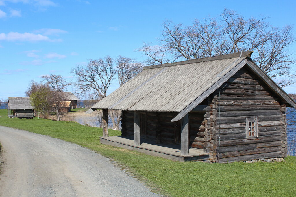 Turistik yerler Амбар из деревни Воробьи, Karelya, foto