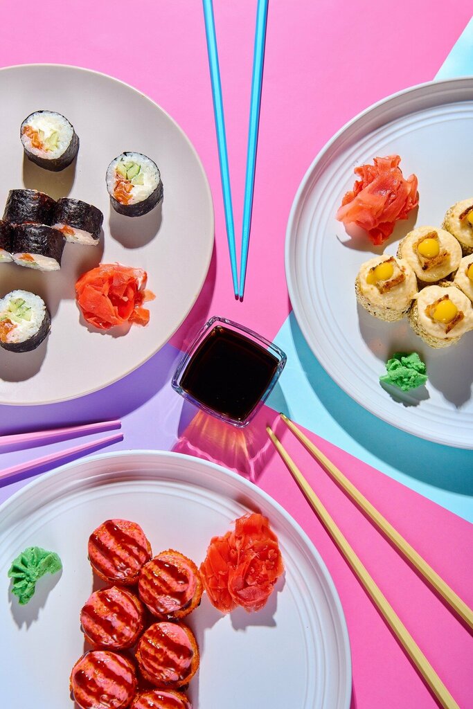 Suşi restoranı Up Sushi, Moskova, foto