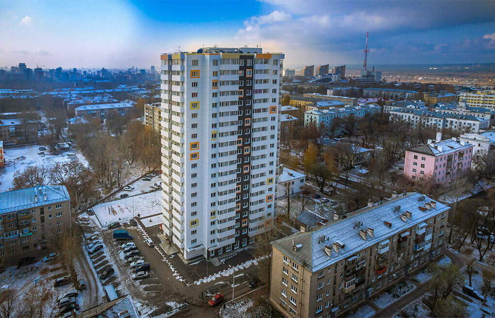Konut blokları Дружба, Perm, foto