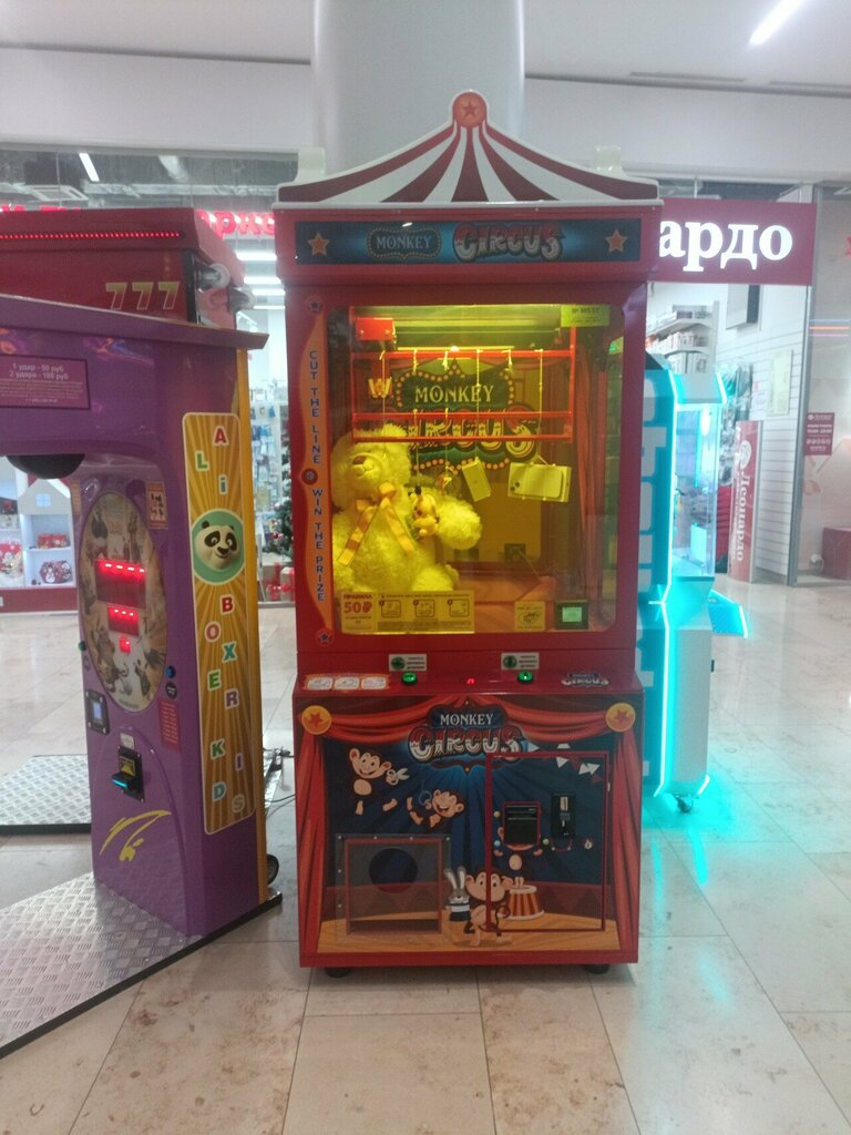 Oyun makinesi Monkey Circus, Puşkino, foto