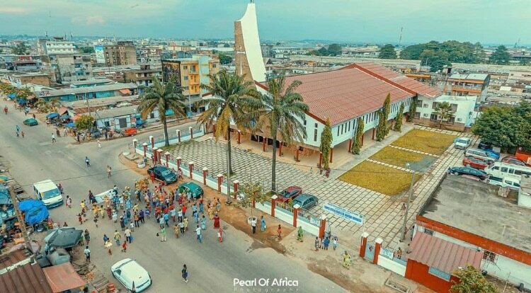 Protestan kilisesi United Methodist Church Temple City of Grace of New Koumassi, Abican, foto