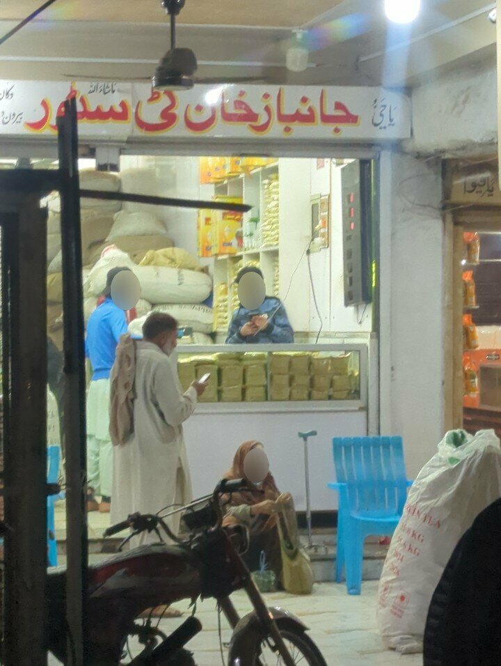 Al götür çay Janbaz Khan tie stal, Lahor, foto