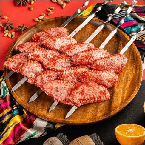 Kasap, şarküteri Marinno, Taşkent, foto