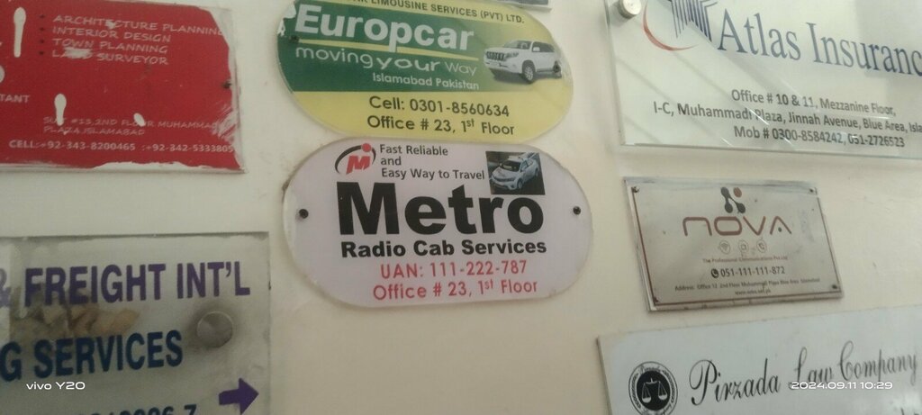 Lojistik firmaları Metro Radio Cab Services, Islamabad, foto