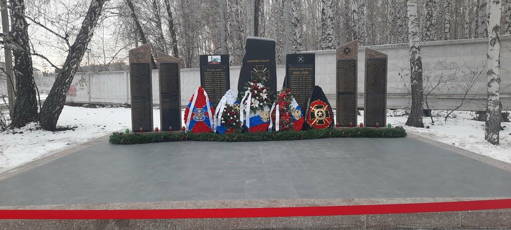 Anıt, heykel Добровольцам-участникам Русской весны, Çeliabinsk, foto