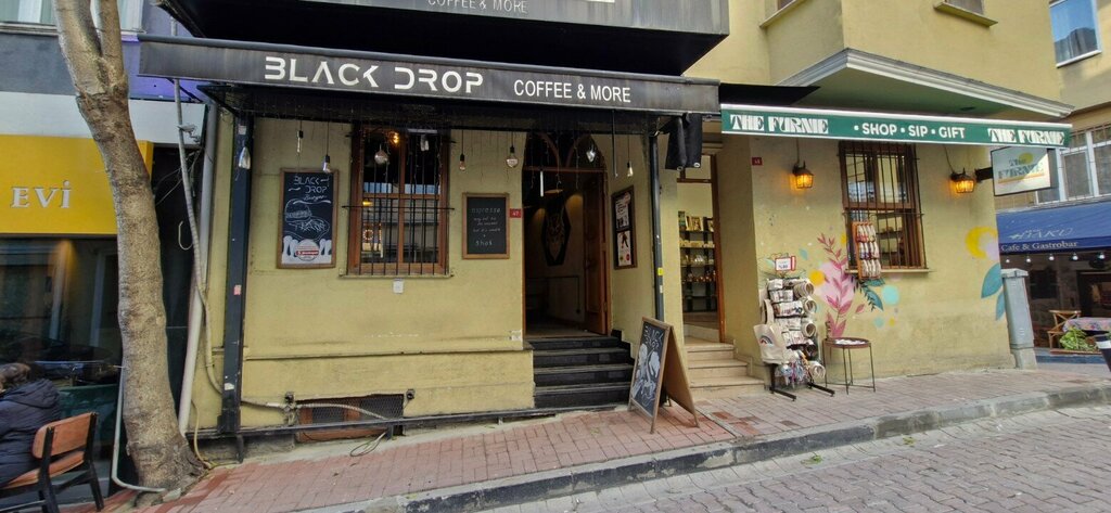 Kahve dükkanı Black Drop Coffee & More, İstanbul, foto