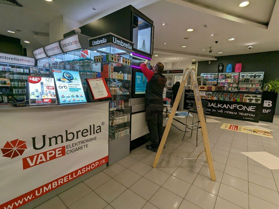 Elektronik sigara satış noktaları Umbrella, Belgrad, foto