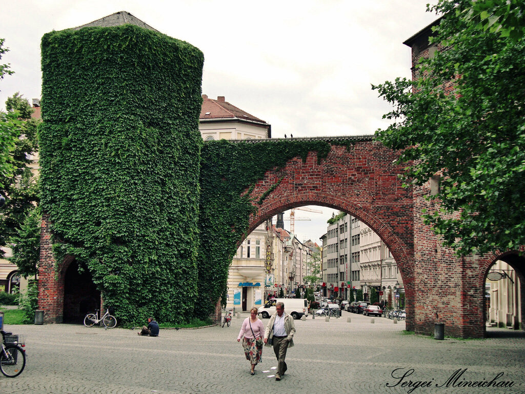 Turistik yerler Sendlinger Tor, Münih, foto
