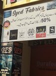 Syed fabrics (No:42/6, Landhi Town, Sector 36-C), giyim mağazası  Karaçi'den