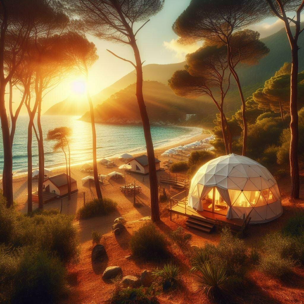 Kamp alanları Nomad Ekincik, Köyceğiz, foto