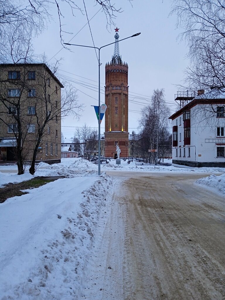 Mühendislik altyapısı Водонапорная башня, Inta, foto