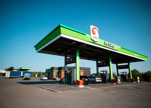 Benzin istasyonu Irbis, Tataristan, foto