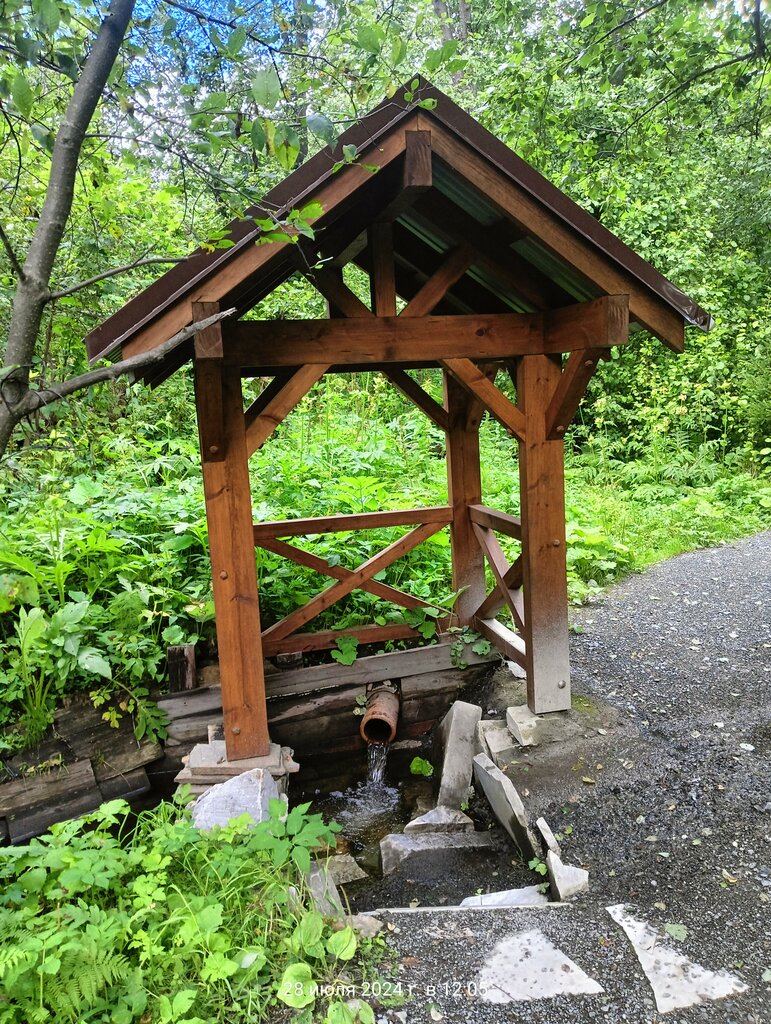Pınar, çay Spring, stream, Çeliabinskaya oblastı, foto