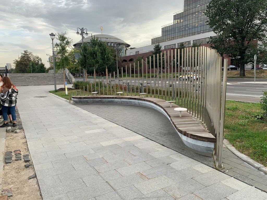Turistik yerler Musical bench, Moskova, foto