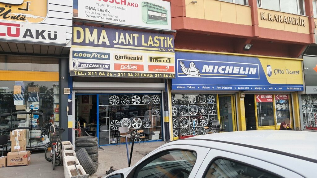 Jant ve lastikçiler Dma Otomotiv, Ankara, foto