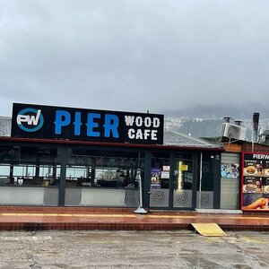 Pier Wood Cafe (Bartın, Turgut Işık Cad.), kafe  Amasra'dan