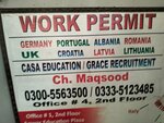 Work Permit (Province of Punjab, Rawalpindi, Satellite Town, FIT Institute Road), i̇nsan kaynakları şirketleri  Rawalpindi'den