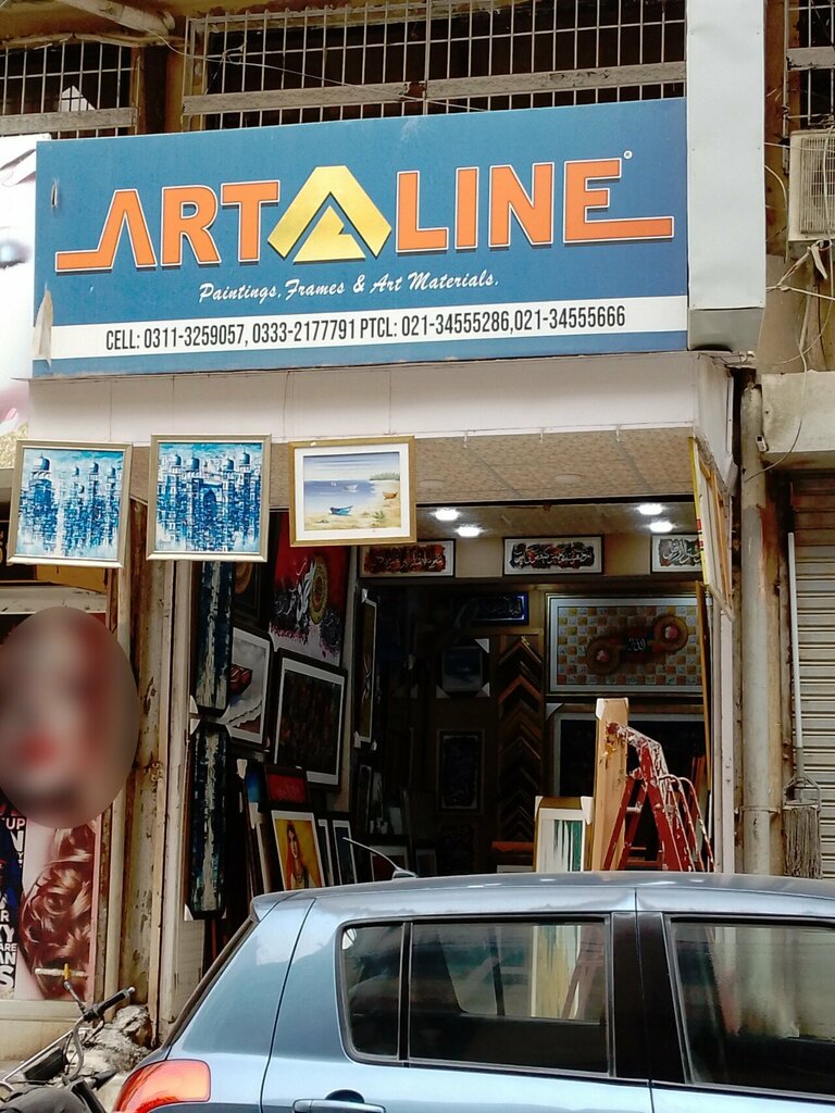 Boya ve cila malzemeleri üretim ve satış yerleri Art line, Karaçi, foto