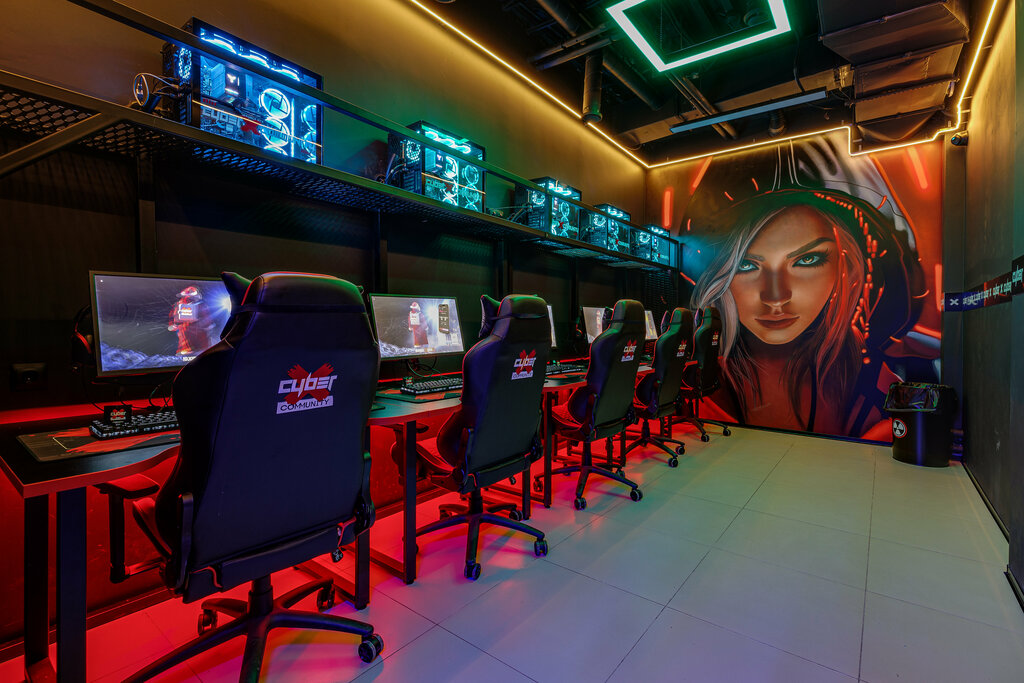 Bilgisayar kulübü CyberX Community, Moskova, foto