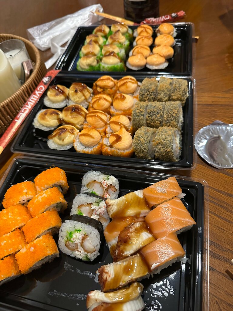 Suşi restoranı Sushi Set, Moskova, foto