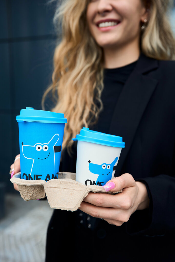 Kahve dükkanları One and Double, Moskova, foto