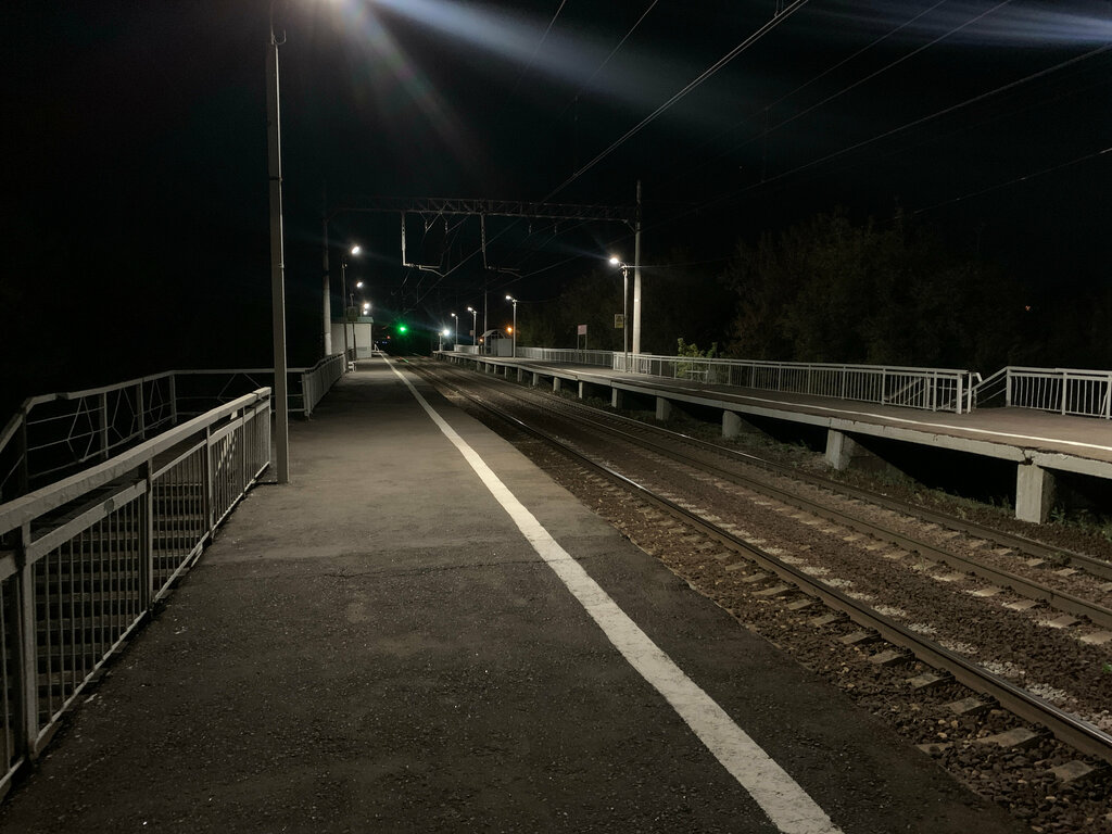 Tren istasyonu Platovskaya Station, Mojaysk, foto