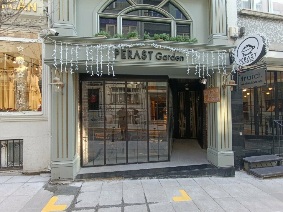 Kahve dükkanları Perast Bahçe, İstanbul, foto