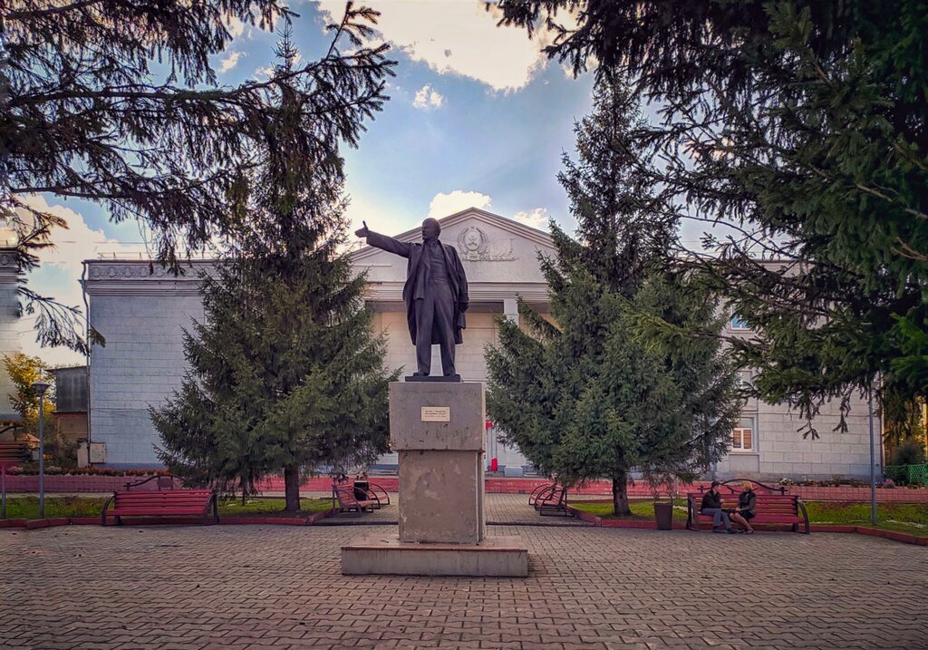 Anıt, heykel В.И. Ленин, Anjero‑Sudjensk, foto