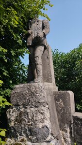 Братская могила немецких солдат, погибших в Первой мировой войне (Bresckaja voblasć, Baranavicki District, Stalovicki Rural Council, vioska Vialikaja Kawpienica), anıt, heykel  Brestskaya oblastından