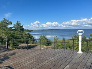 Смотровая площадка Высоцкие зори (Leningrad Region, Vyborgskiy District, Vysotsk), seyir terası  Visotsk'tan