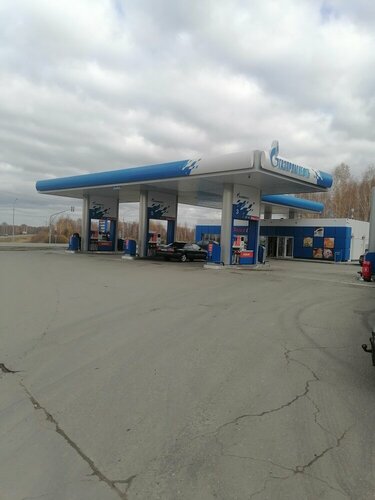 Benzin istasyonu Gazpromneft, Novosibirskaya oblastı, foto