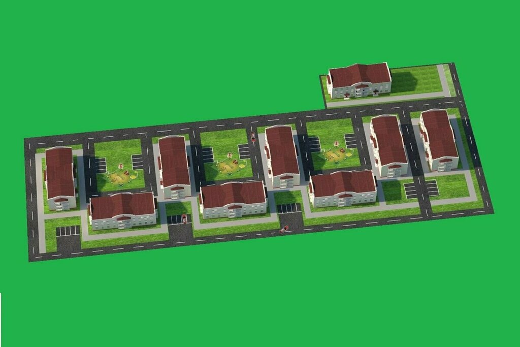 Konut blokları ZhK V pos. Temernitsky, Rostovskaya oblastı, foto