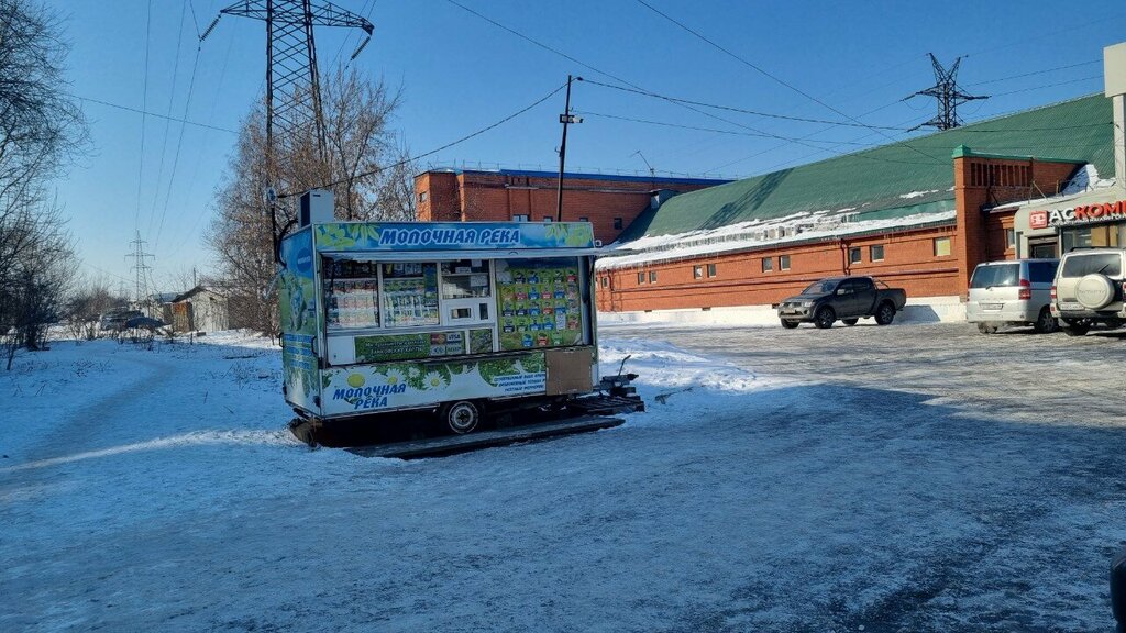 Süt ürünleri satış mağazaları Молочная река, Irkutsk, foto