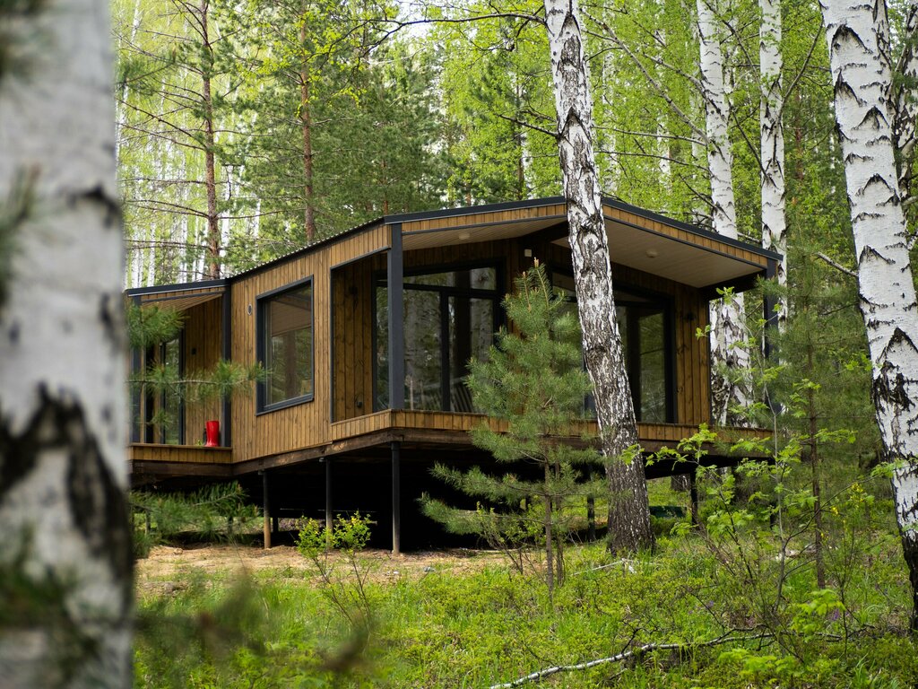 Prefabrik binalar Ural Forest House, Yekaterinburg, foto