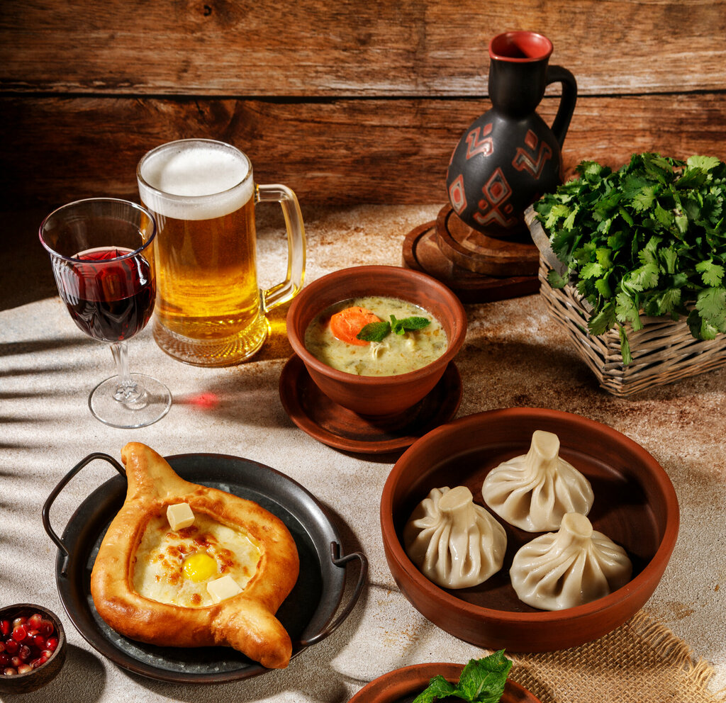Kafe Wine and Khinkali, Moskova, foto